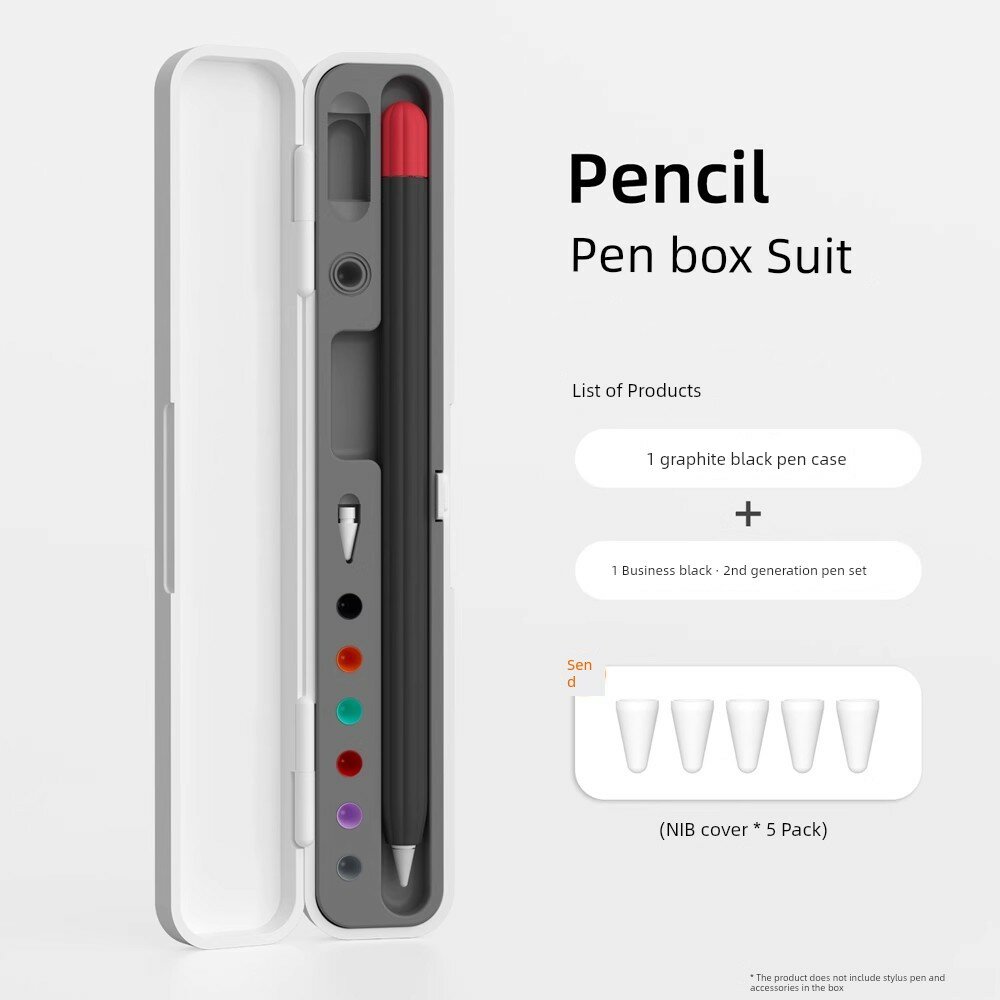 Чехол для стилуса Apple Pencil 1 и 2 поколения, Силиконовая подложка, кейс для стилуса