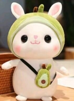 Плюшевый заяц, размер 30 см, авокадо