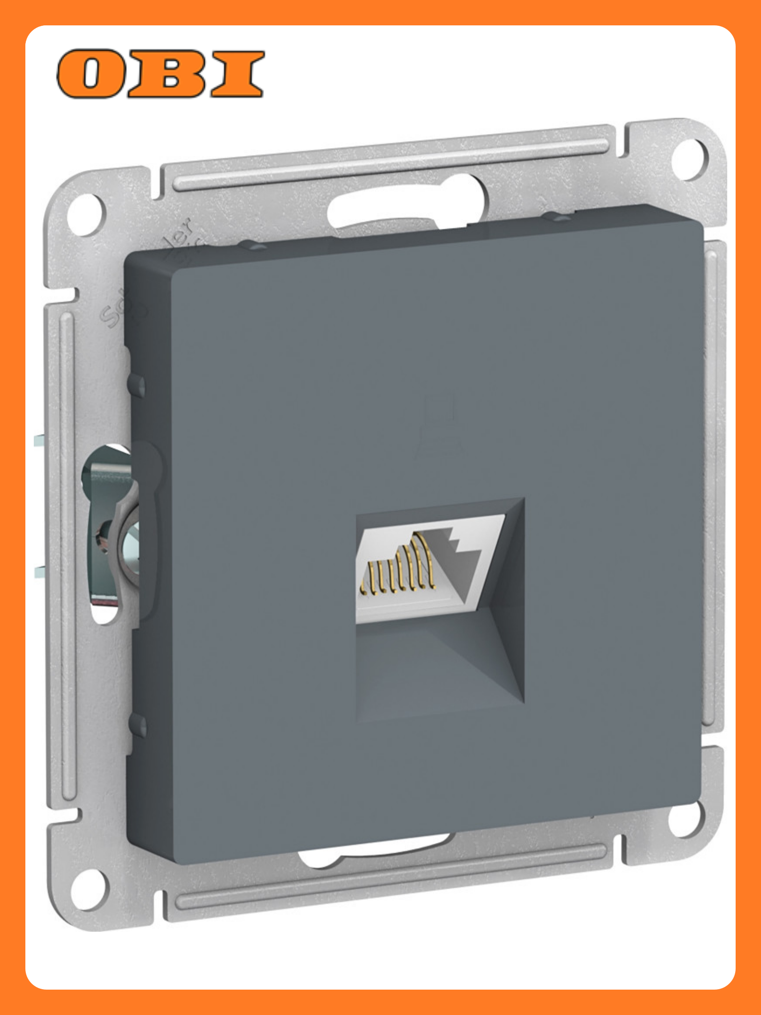 Розетка компьютерная AtlasDesign RJ45 кат.6A механизм грифель SE ATN000786