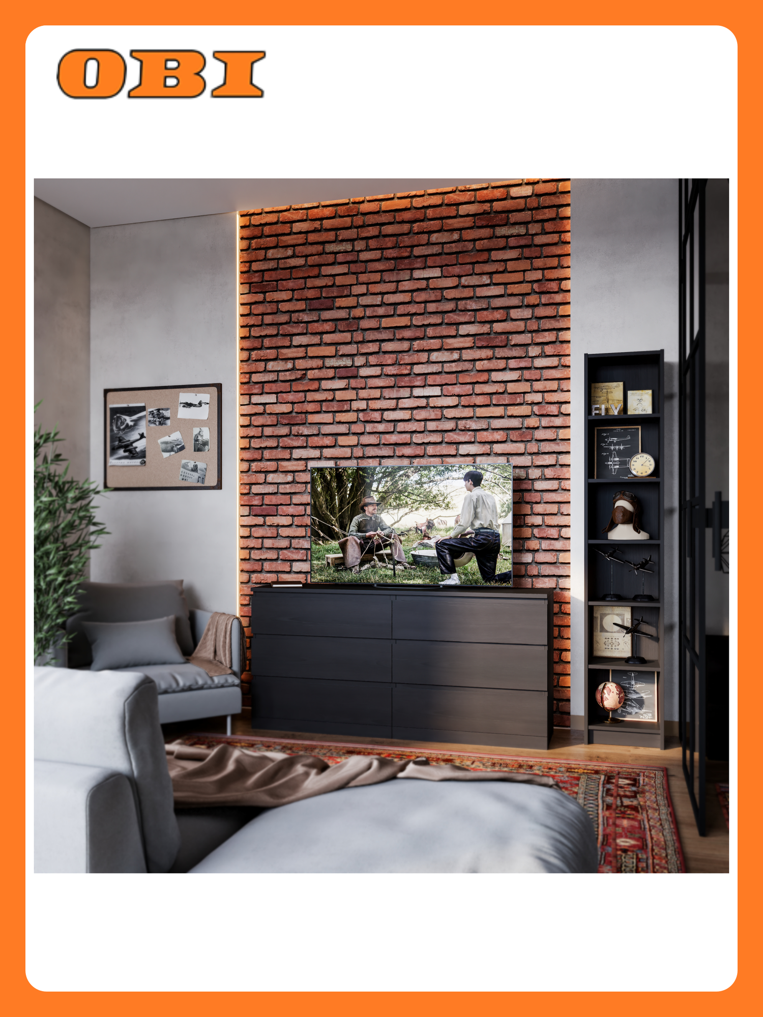 Комод Шведский Стандарт Варма 6Д 160х77х40 см шпон ясень, черный