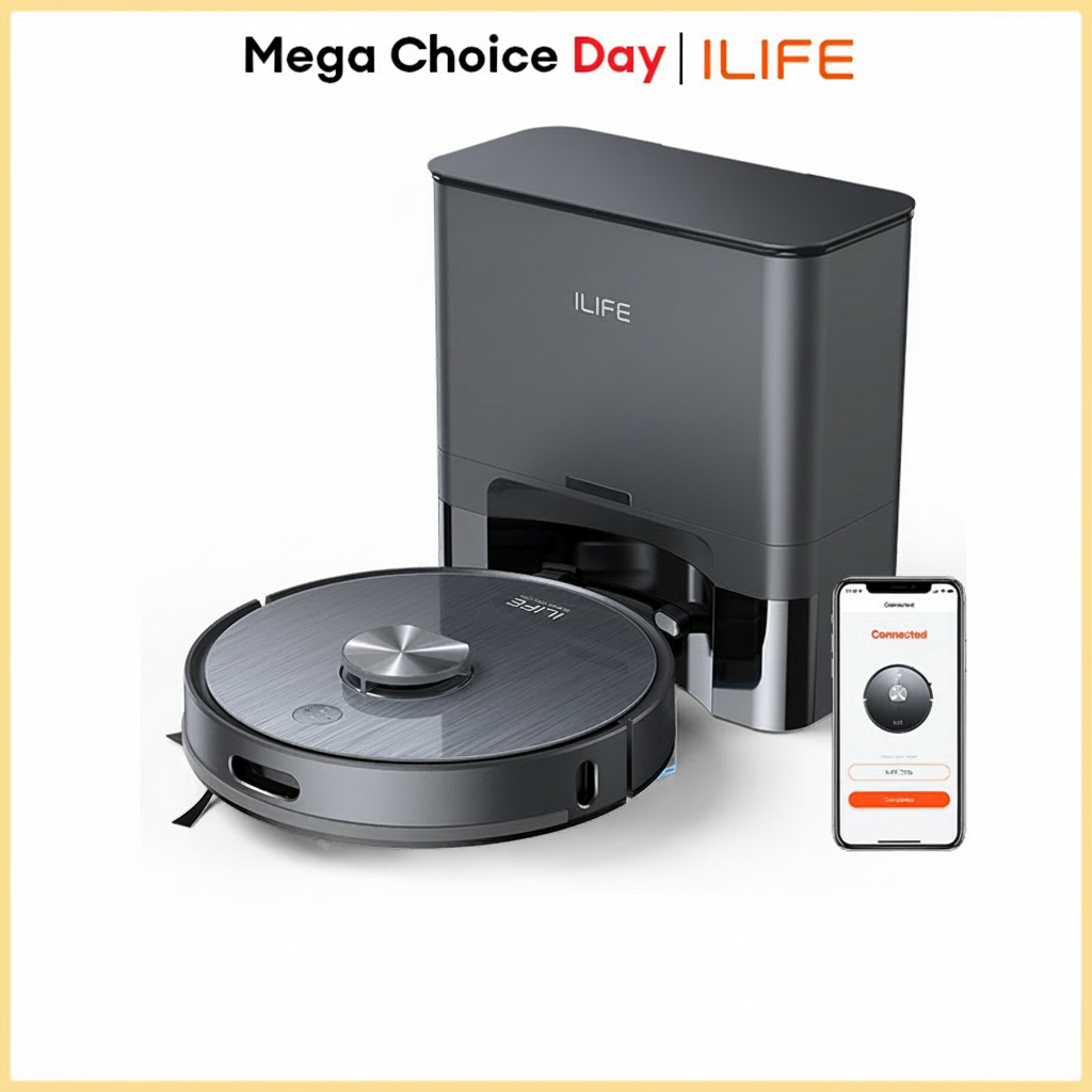 Робот-пылесос ILife T20S, 40 Вт, беспроводной, влажная уборка, пылесборник