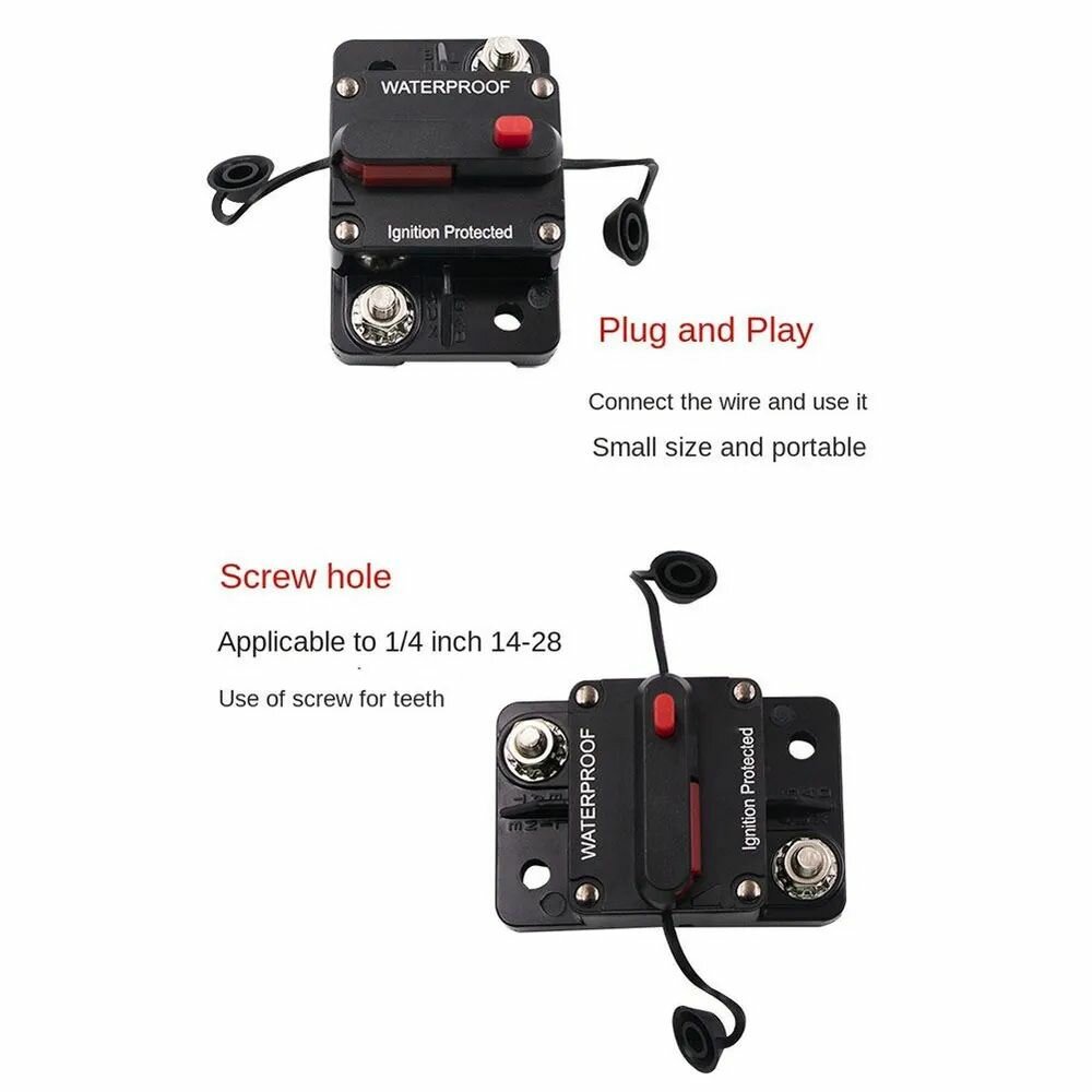 200A AMP Предохранитель Автоматический выключатель Сброс 12-24 В постоянного тока