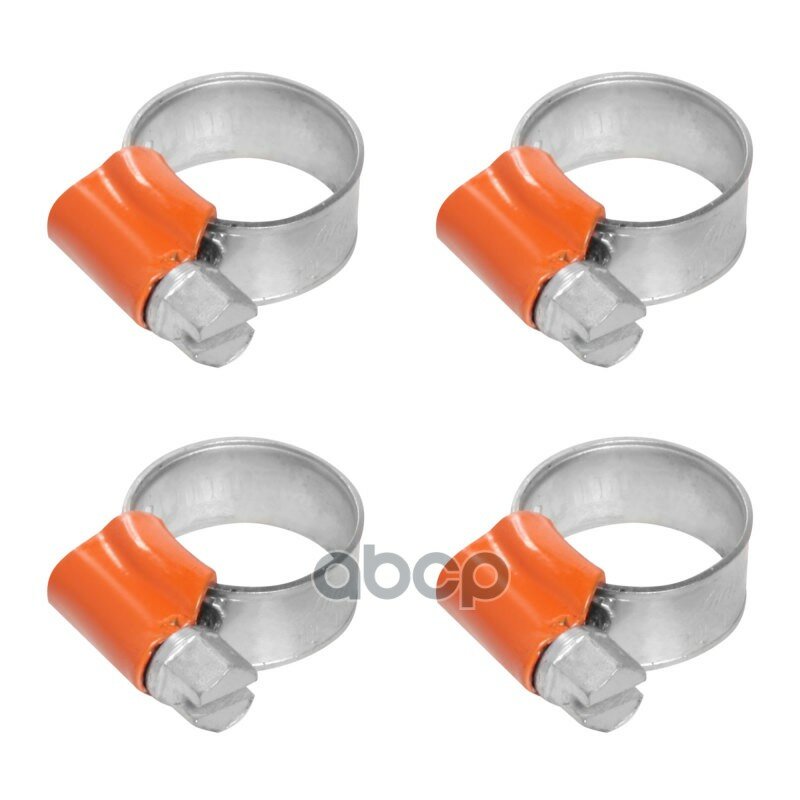 Хомут Airline червячный 10-16мм оцин. усиленный из 4шт AIRLINE арт. AHCSK04 - высокое качество