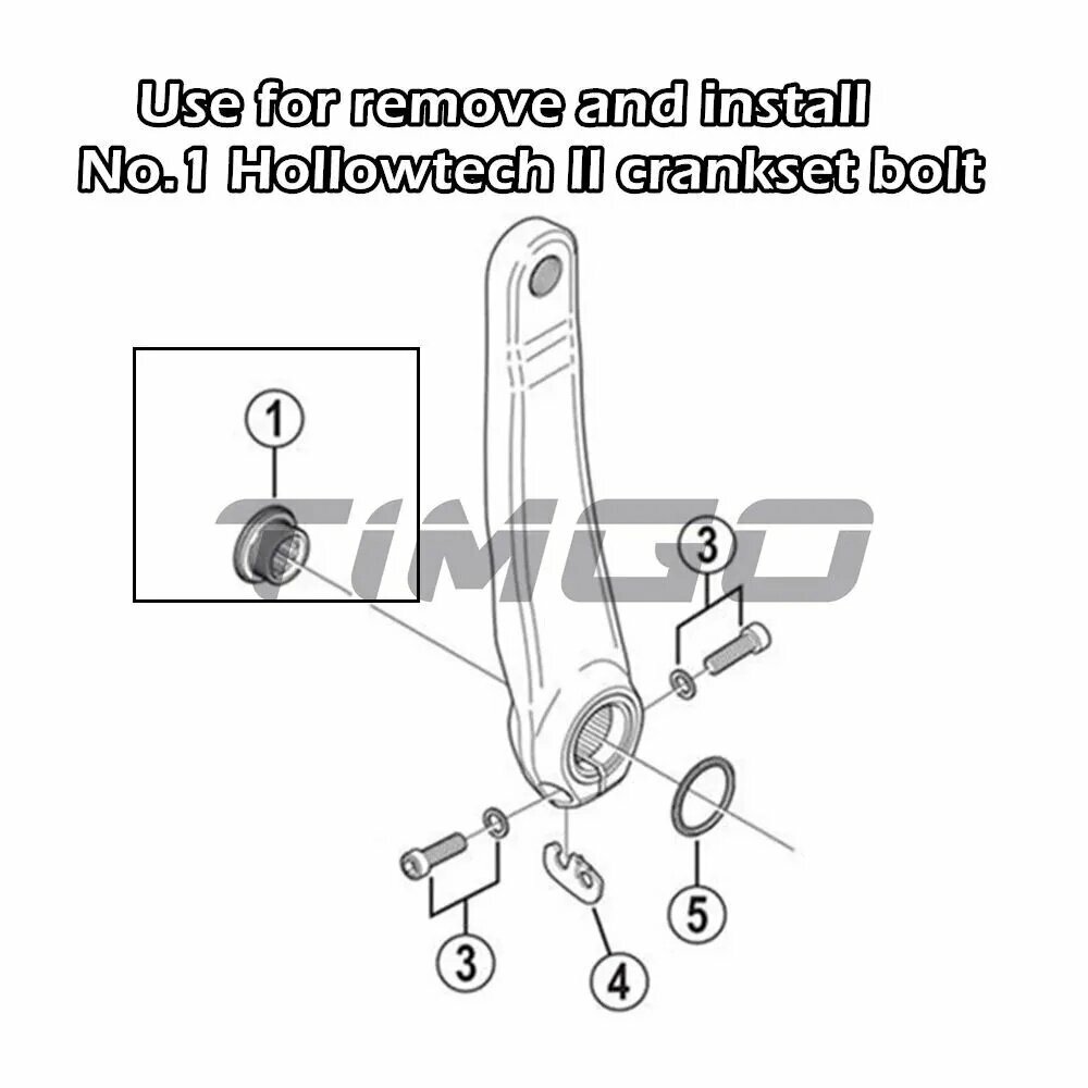 Инструмент, Shimano TL-FC16, для установки/снятия шатуна, FCM760/770/960/, Y13009220