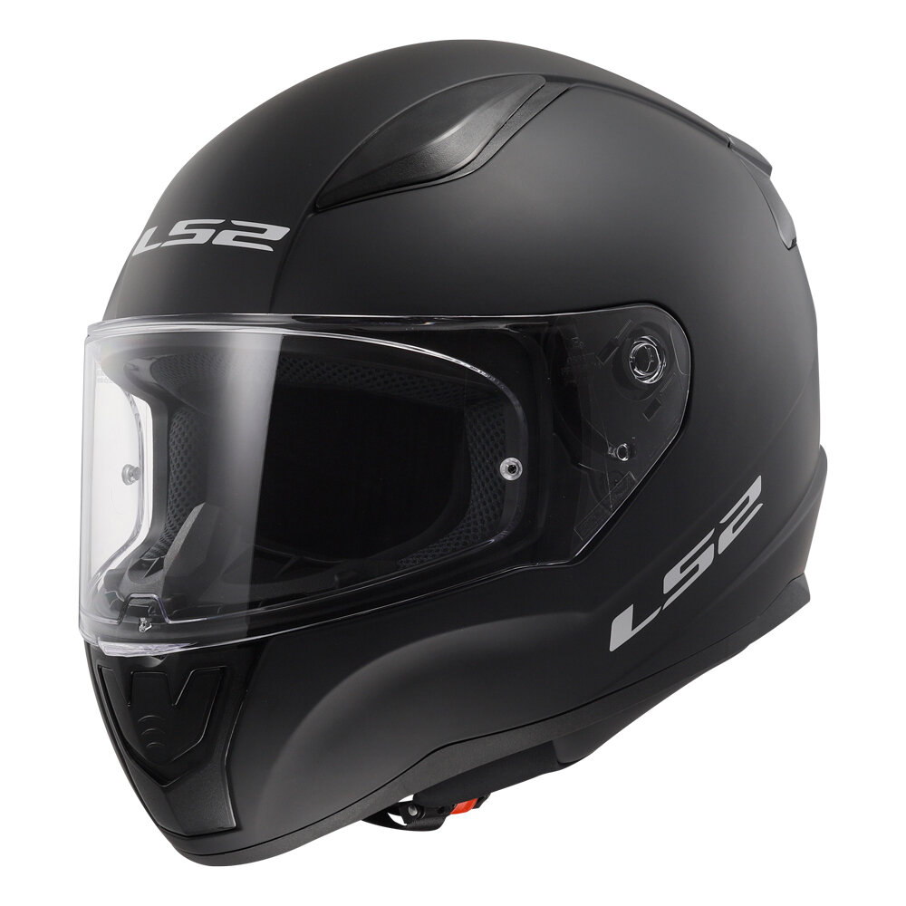 Мотошлем интеграл LS2 FF353 RAPID II SOLID (черный матовый, L)