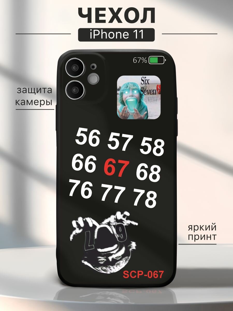 Чехол на iPhone 11 67 - мем