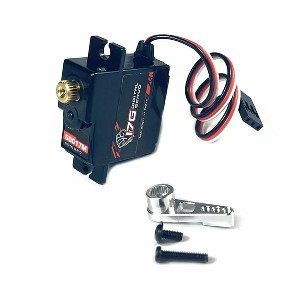 S8ANB-17G 3.5KG Metal Gear Digital Servo and Arm S0017M совместим с C14 C24 MN D90 MN99S RC Car Upgrade Parts, 3