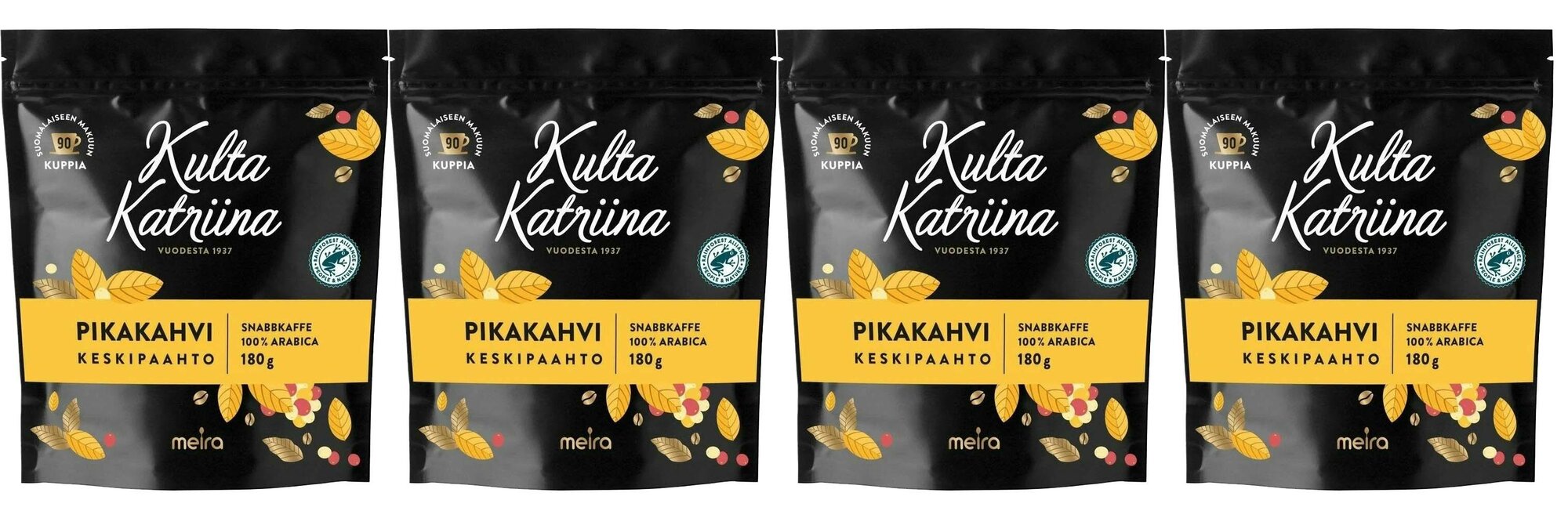 Кофе растворимый Kulta Katriina Pikakahvi (Финляндия) 180 гр. х 4 шт.