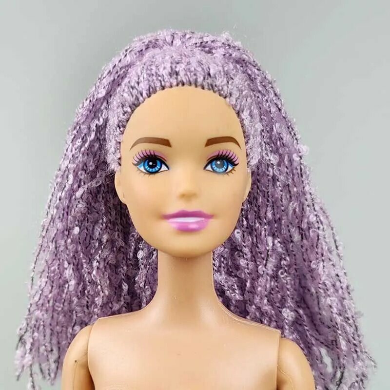 Красочная коса для волос подходит для куклы Barbie