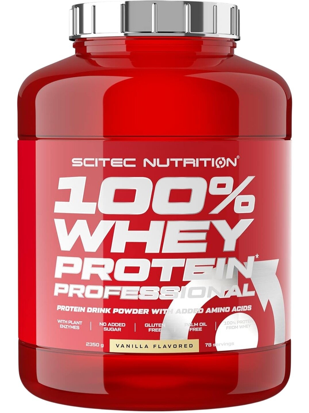 Сывороточный протеин Scitec Nutrition 100% Whey Protein Professional 2350 г, Ваниль