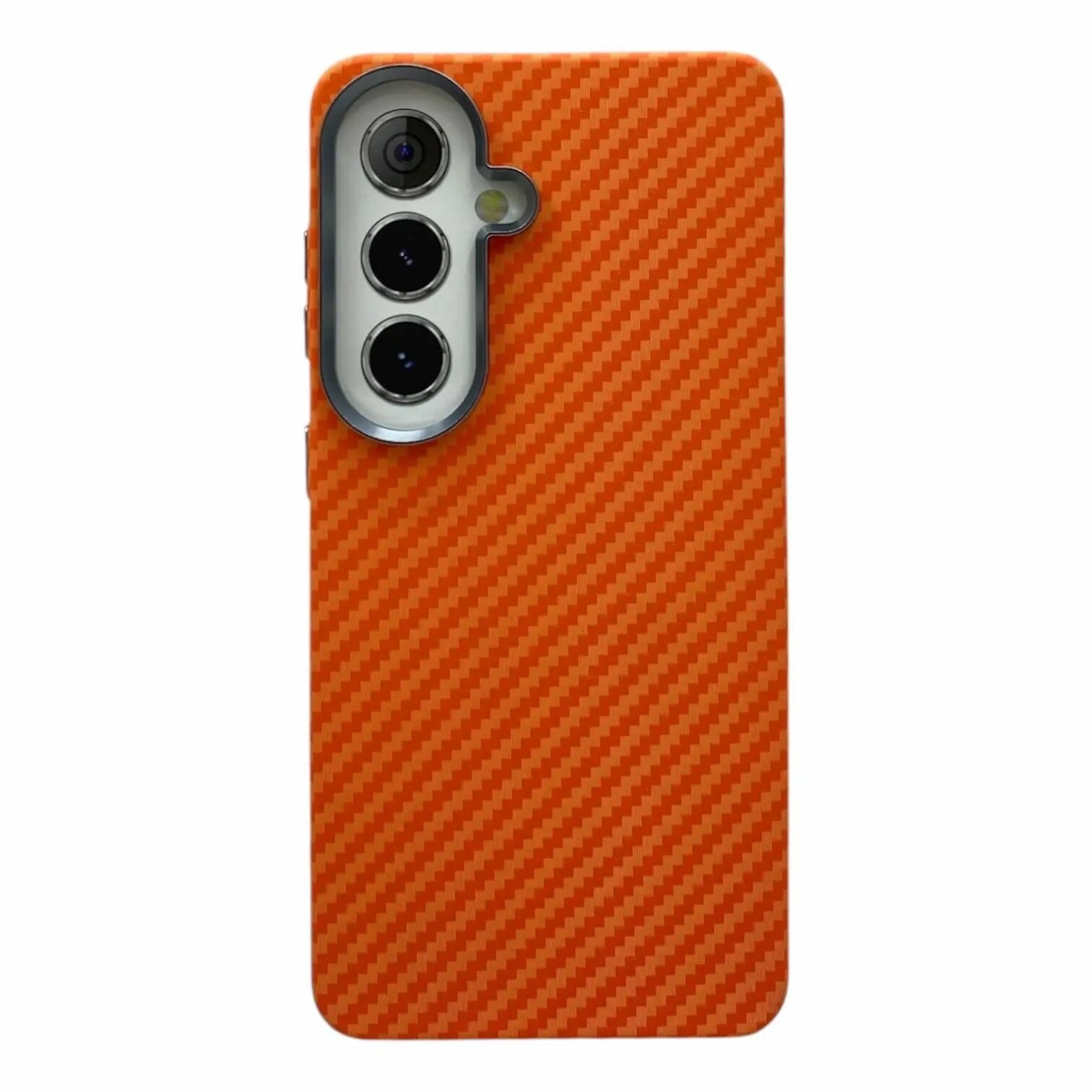 Чехол для Samsung S26 Ultra , карбон ( Оранжевый ), MOSBR
