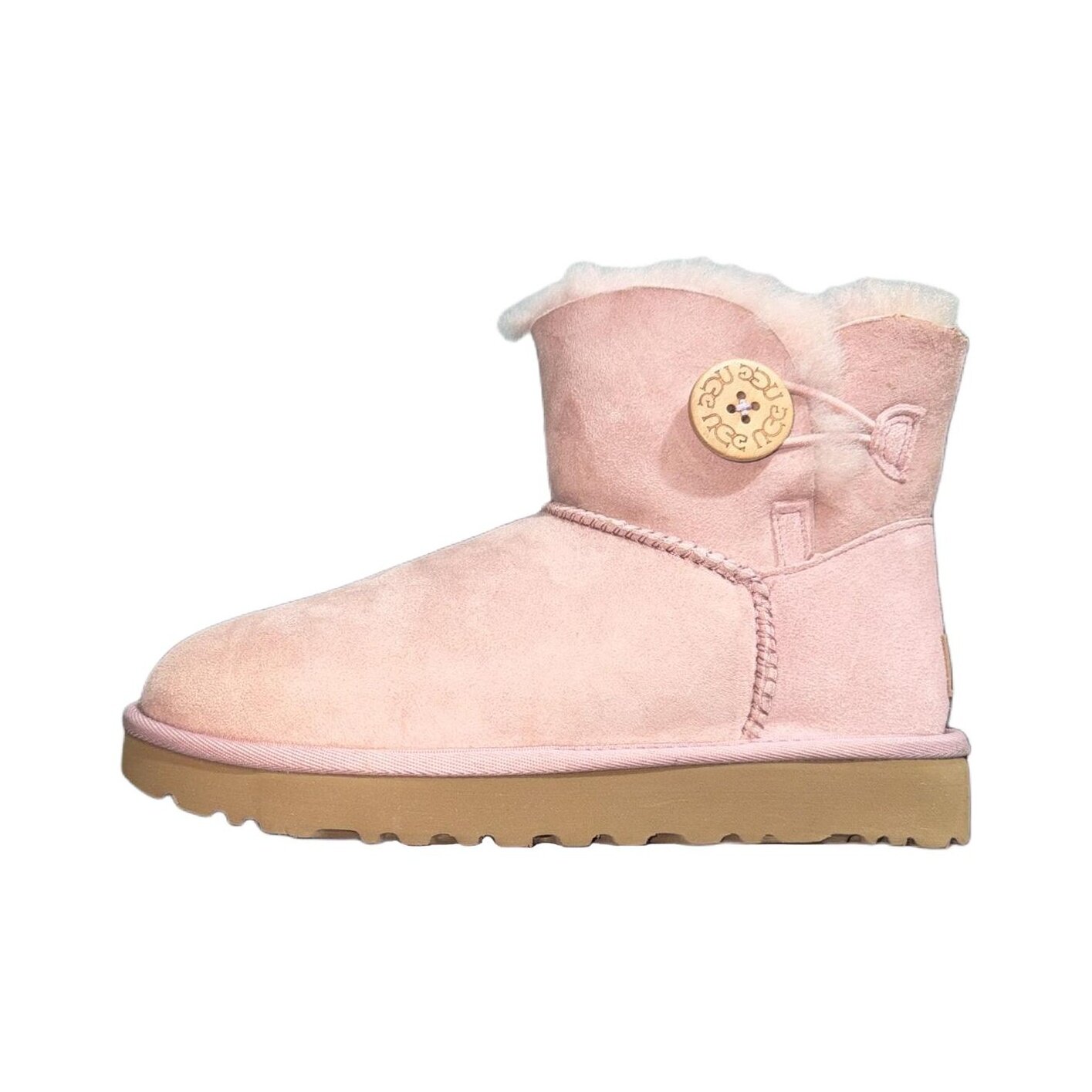 Угги UGG Bailey Button II, размер EU 37 стопа (23CM), розовый, — фото 1