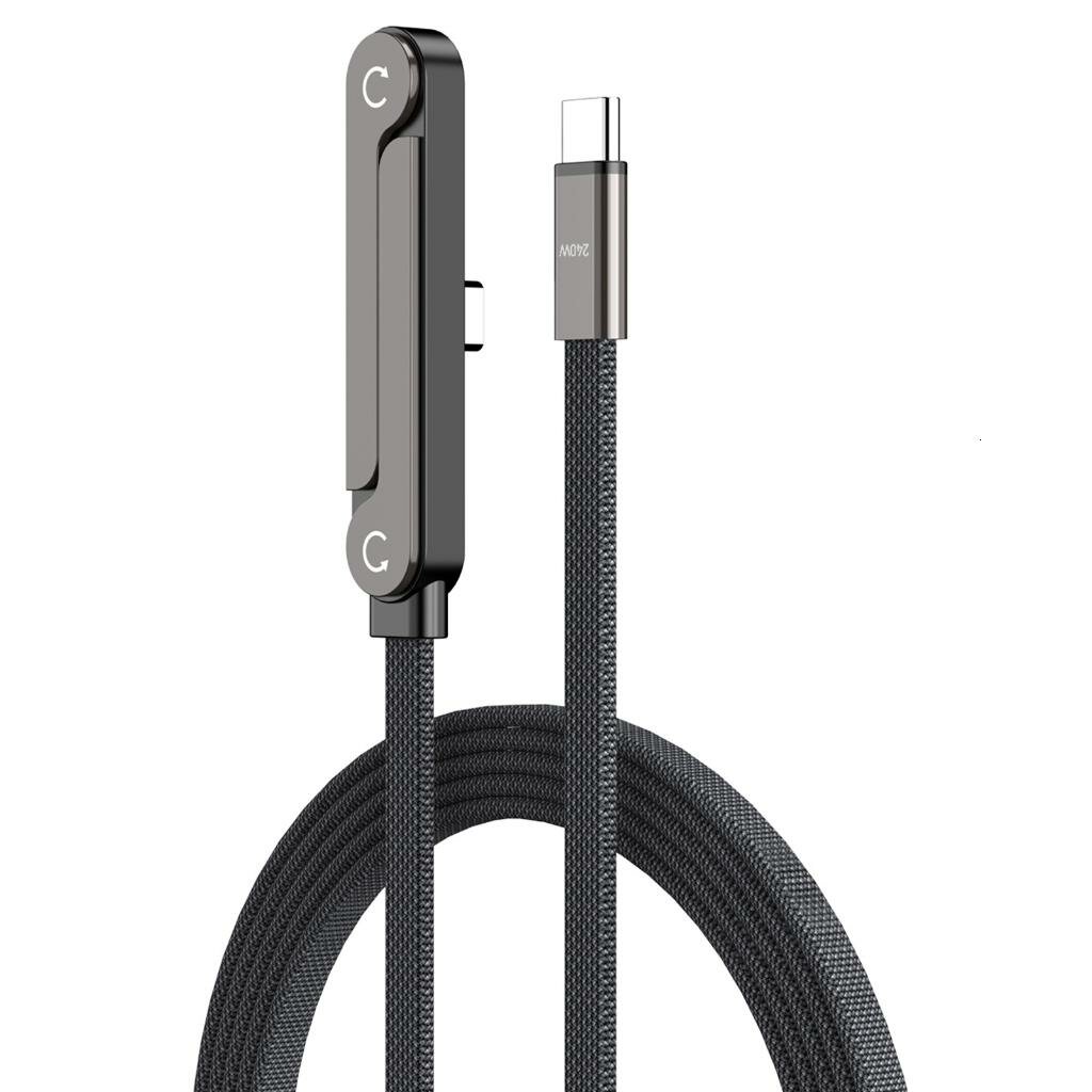 Гибкий USB-C кабель 240 Вт с держателем