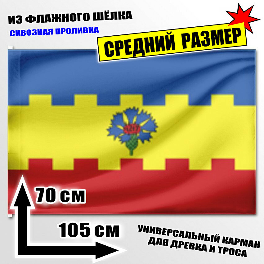 Флаг средний Чертанова Южного 105x70 см