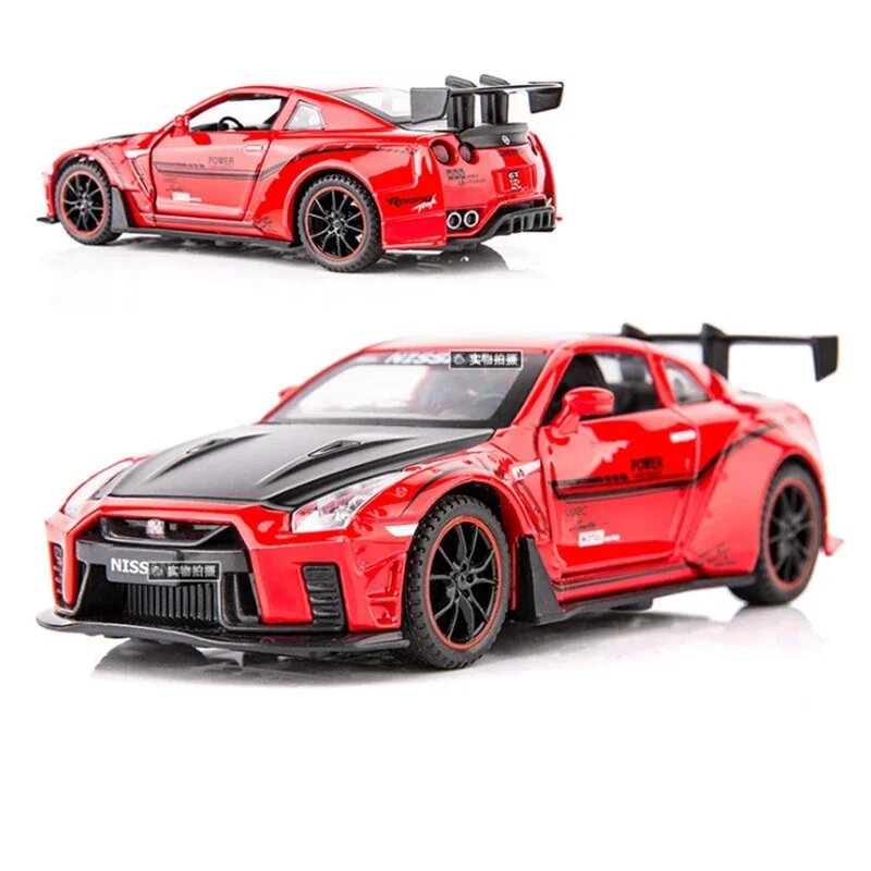 Модель автомобиля Nissan Skyline Ares GTR, красный, 1:32, Refit Red