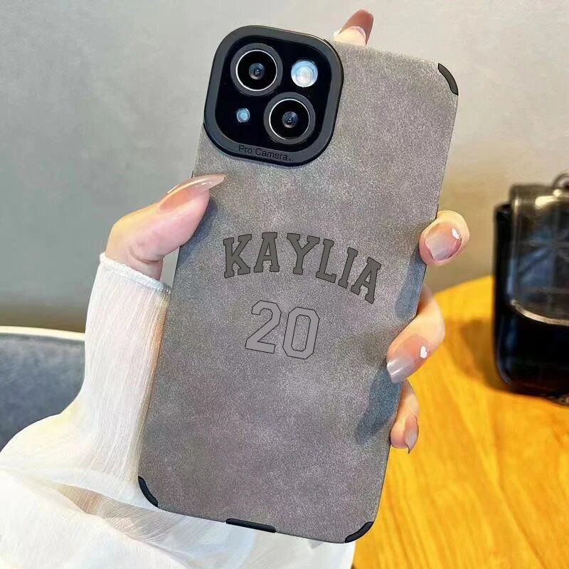 Чехол для iPhone 16 Pro Max, Light Grey, с именем Kayla