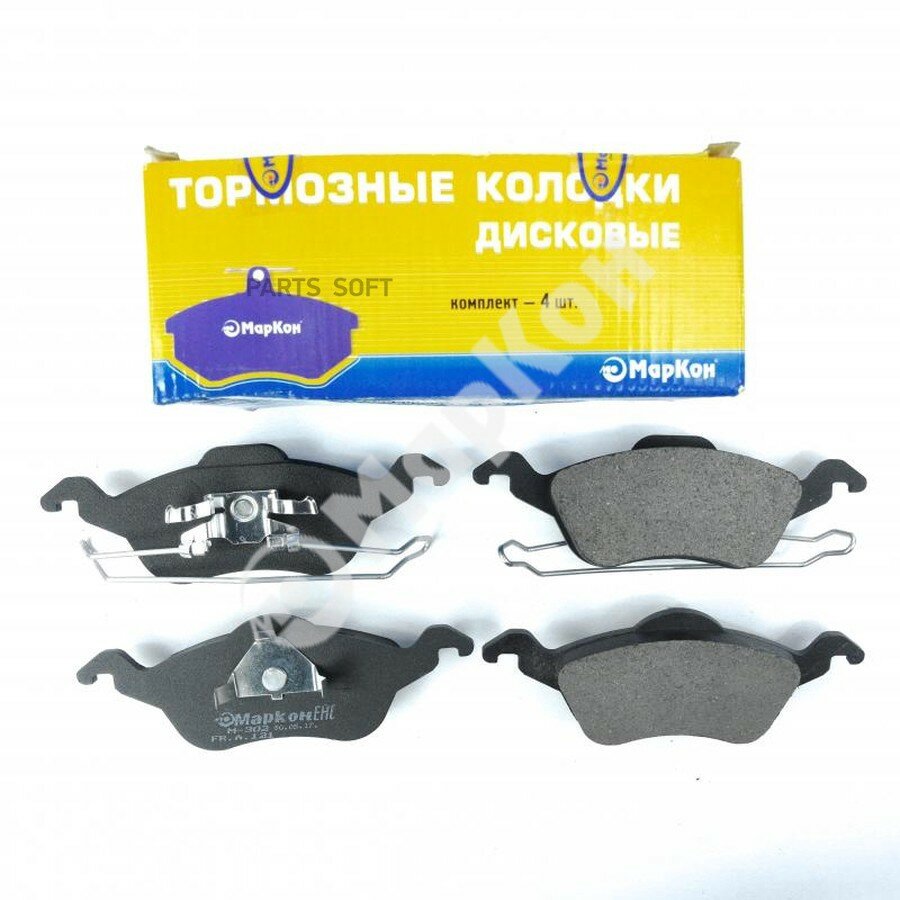 MARKON 12100190 Колодки тормозные дисковые к-т передние Ford Focus I (99-04 г. в.)