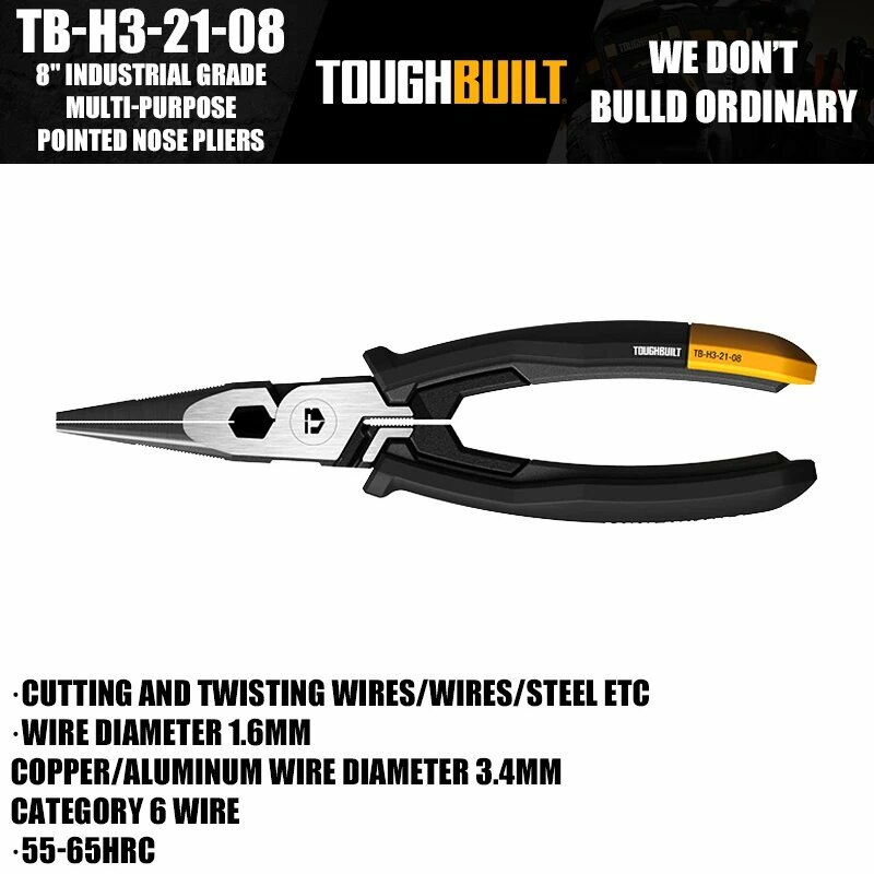 ToughBuilt TB-H3-21-08 Плоскогубцы с заостренным носом