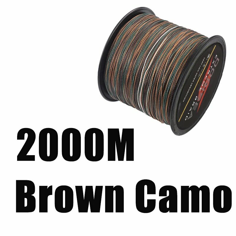 Плетенка рыболовная DORISEA Brown Camo 2000M, 0.18мм, 15LB