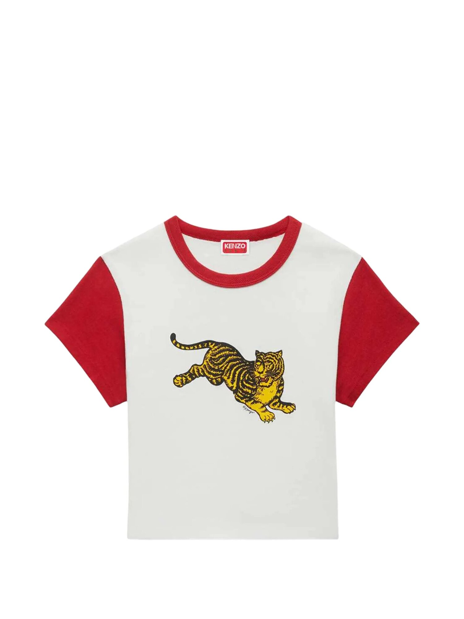 Футболка Jumping tiger cropped cotton T-shirt