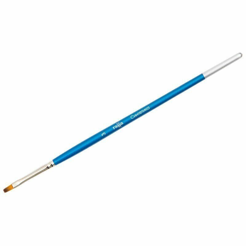 Кисть синтетика плоская №3