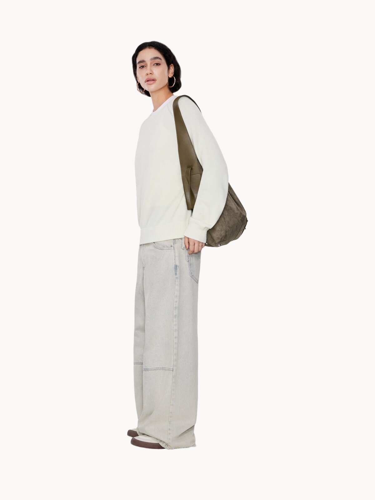 Свитер базовый из смесовой шерсти