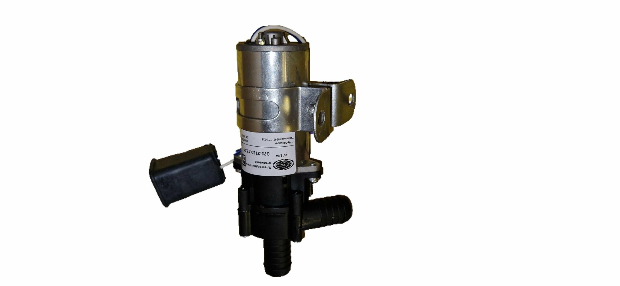 Электродвигатель с насосом, (d 20мм), (12.01) на ПЖД 14ТС, 12 В, ГАЗ, УАЗ Э75.3780.12.01