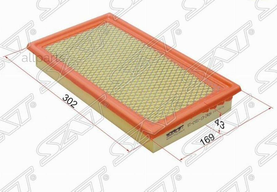 SAT ST-CY01-13-Z40A Фильтр воздушный Ford Explorer 10-19 / Fusion 05-12