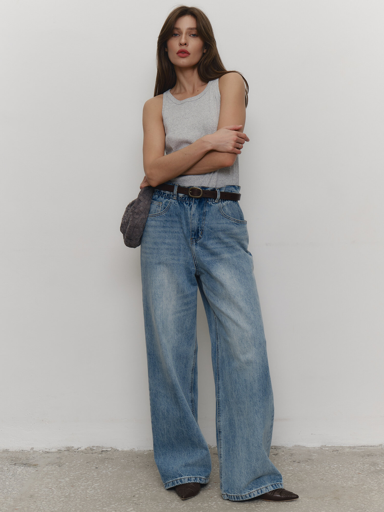 Джинсы палаццо 