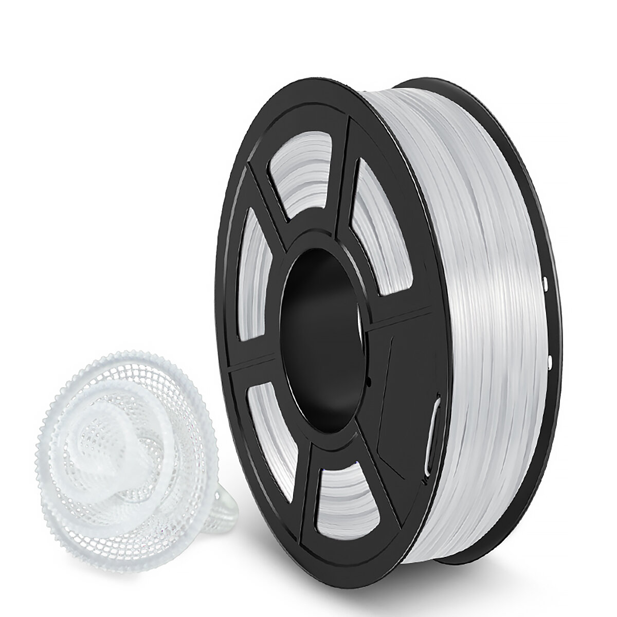 Филамент NVPRINT TPU Trans. White для 3D печати диаметр 1.75мм длина 165 метров масса 0,5 кг