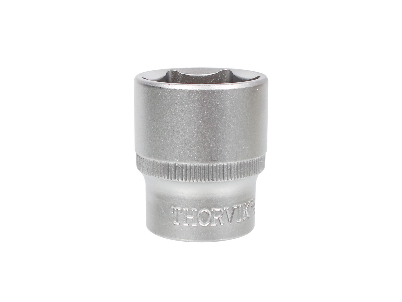 Головка торцевая THORVIK 1/2", хромванадиевая, шестигранная, 27мм