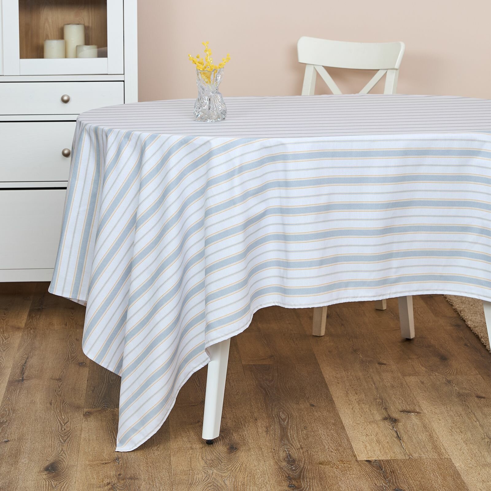 Скатерть "Мимоза/Mimosa" размер 145х200, рогожка, мультиколор