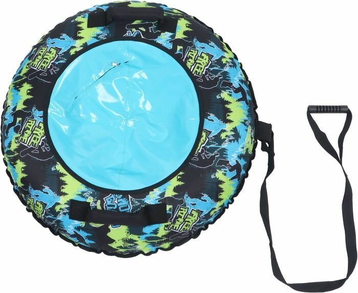 Тюбинг ватрушка TimeJump зимняя для катания, 80 см, цвет разноцветный