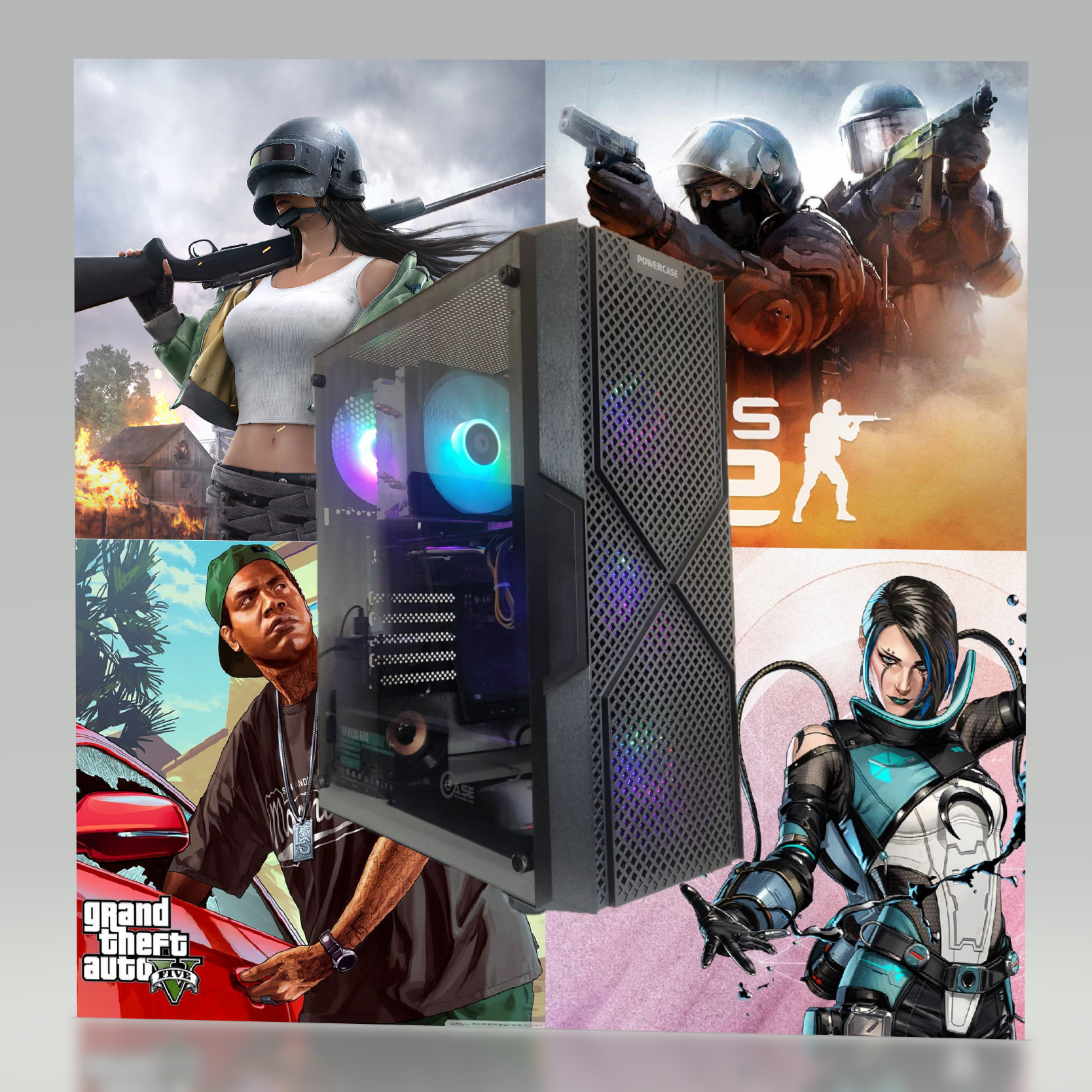 Мощный игровой компьютер INTEL Core i7 6ядер RX5500XT Память 16 ГБ SSD 1024 ГБ PSU 500W Win 10/11