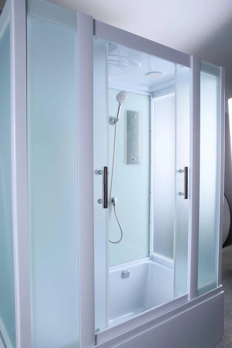 Душевая кабина Timo "Eco" TE-0770, стеклянная, белый, 168 см x 80 см