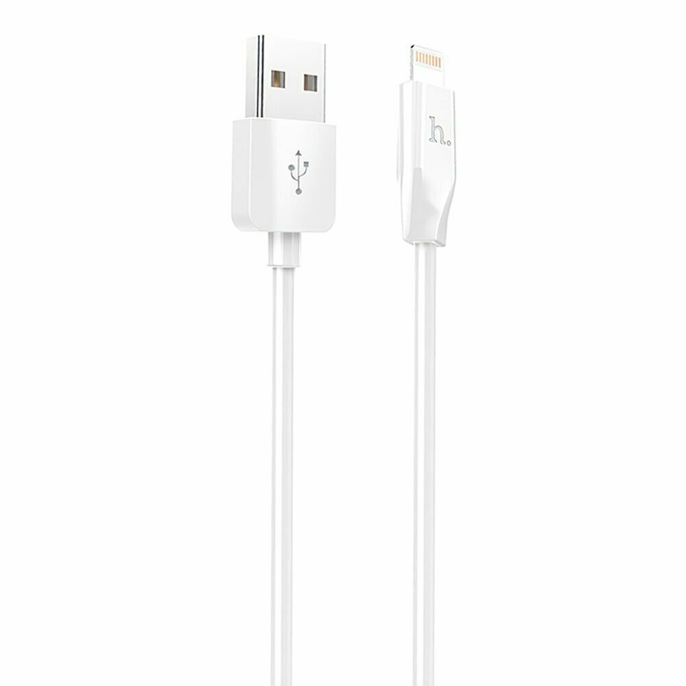 USB кабель HOCO X1 Rapid Lightning 8-pin, 2.4А, 2м, PVC (белый)