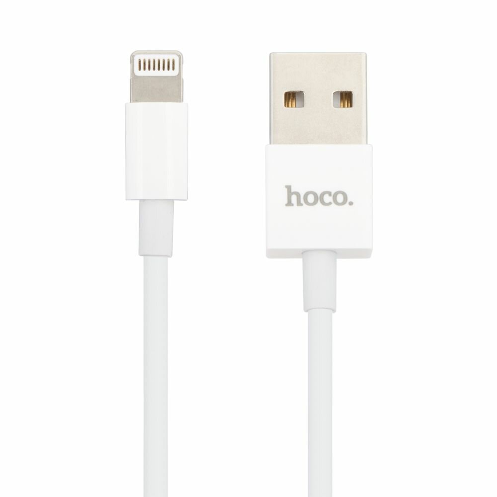 USB кабель HOCO X31 Lightning 8-pin, с подставкой, 1м, TPE (белый)