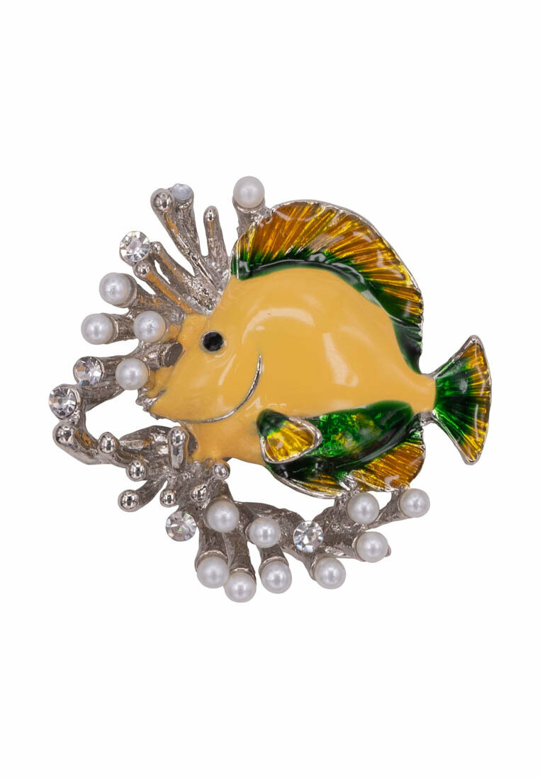 Брошь, стразы