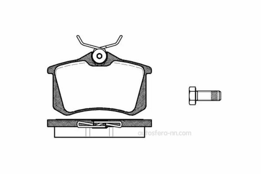 Колодки торм. диск. Megane II Golf II/III/IV и др. Road house арт. 226310