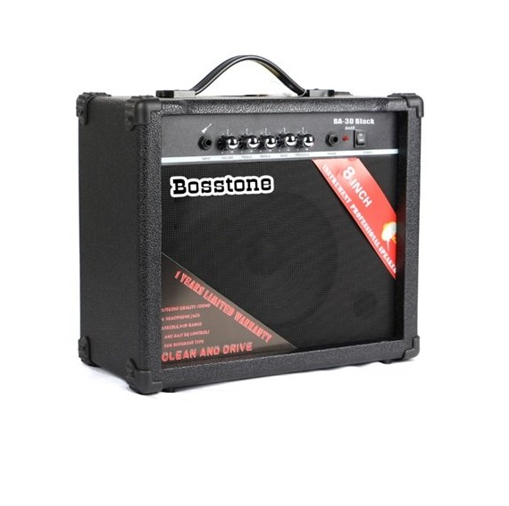Bosstone BA-30W Black Комбоусилитель для бас гитары: Мощность - 30 Ватт, Динамик 8"