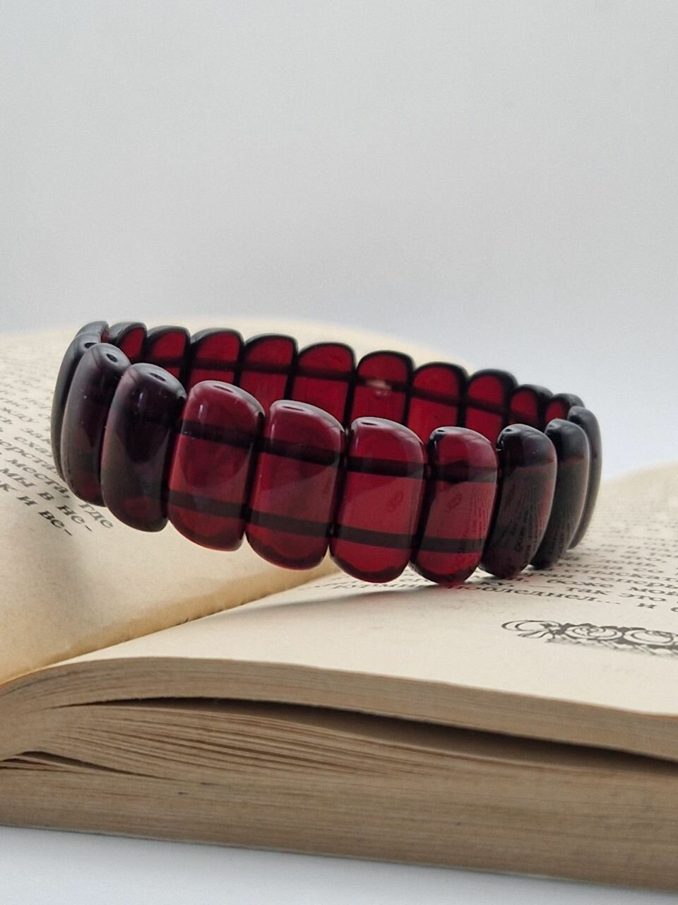 Браслет, янтарь