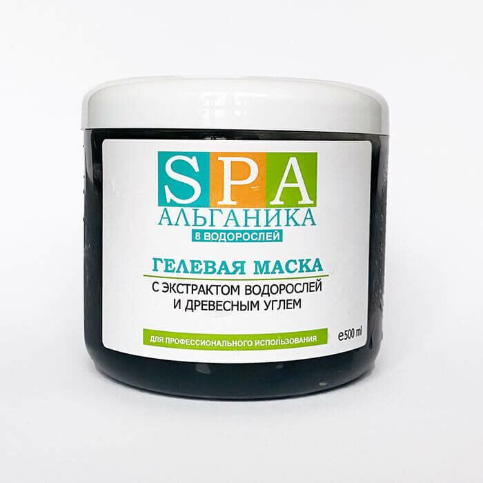Гелевая маска с древесным углем и экстрактом водорослей 500 мл.
