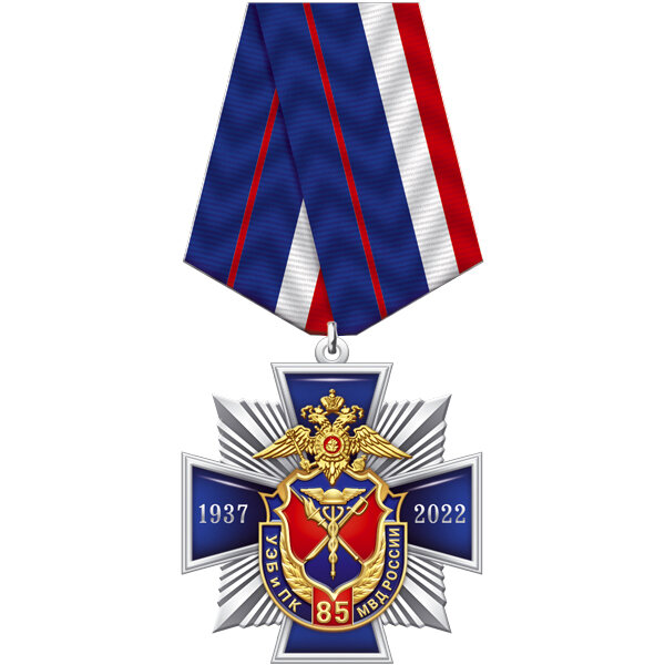 9уб Знак нагрудный "85 лет УЭБиПК МВД России"