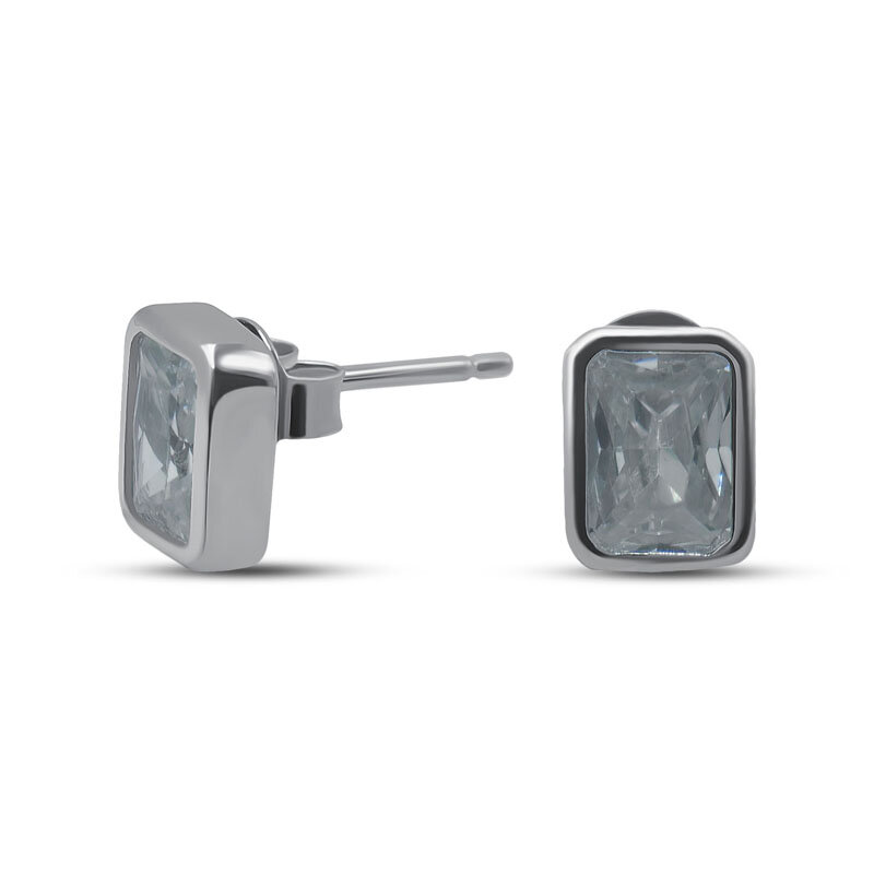 Серьги, серебро, 925 проба, фианит