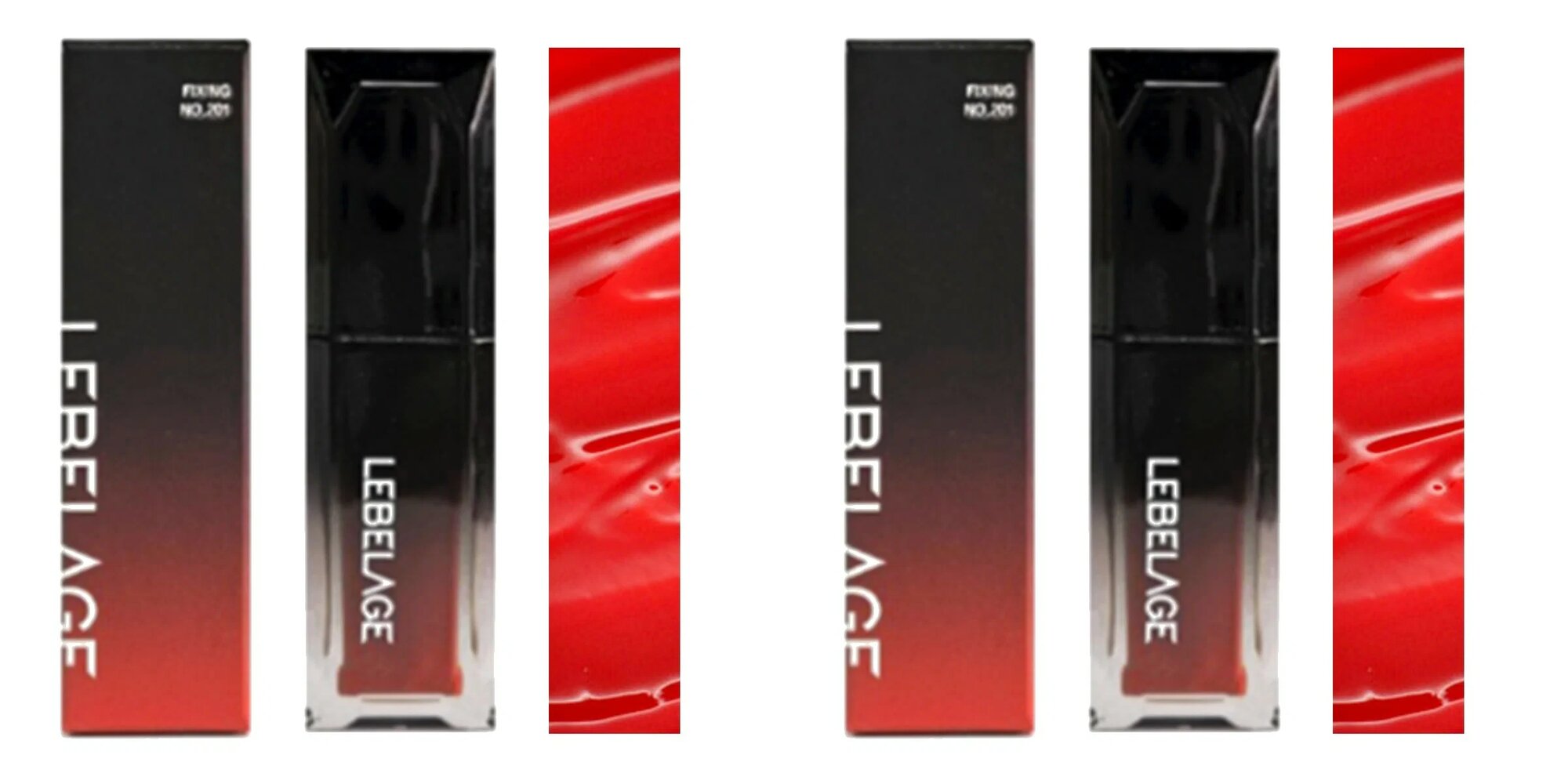 Тинт для губ Lebelage, Deep Kiss Fixing Lip Tint тон №201, 1,4 гр, 2 шт