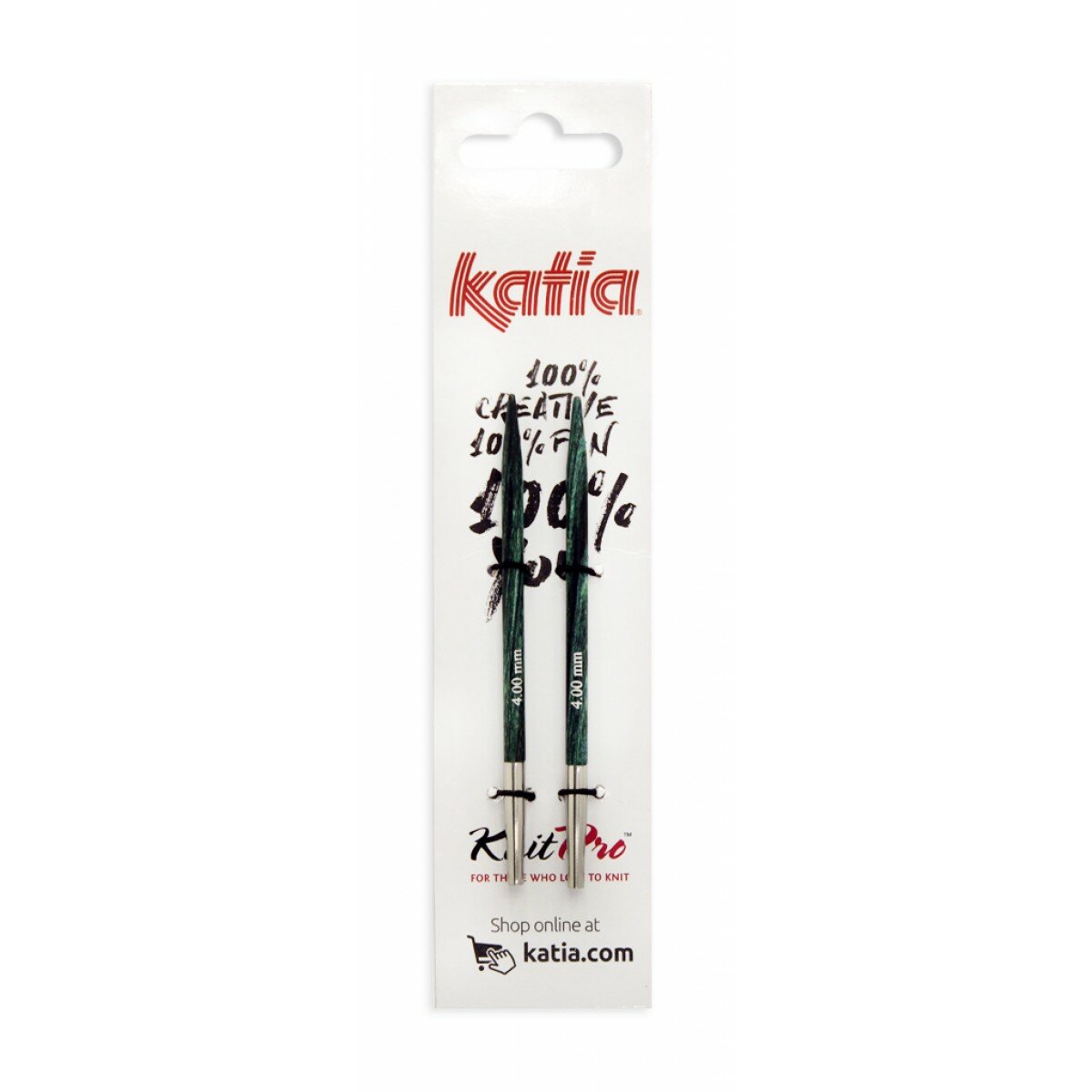 Спицы сменные для лески 20 мм KATIA, 4 мм N4 8,7 см зеленый * 4 мм* KATIA 7687