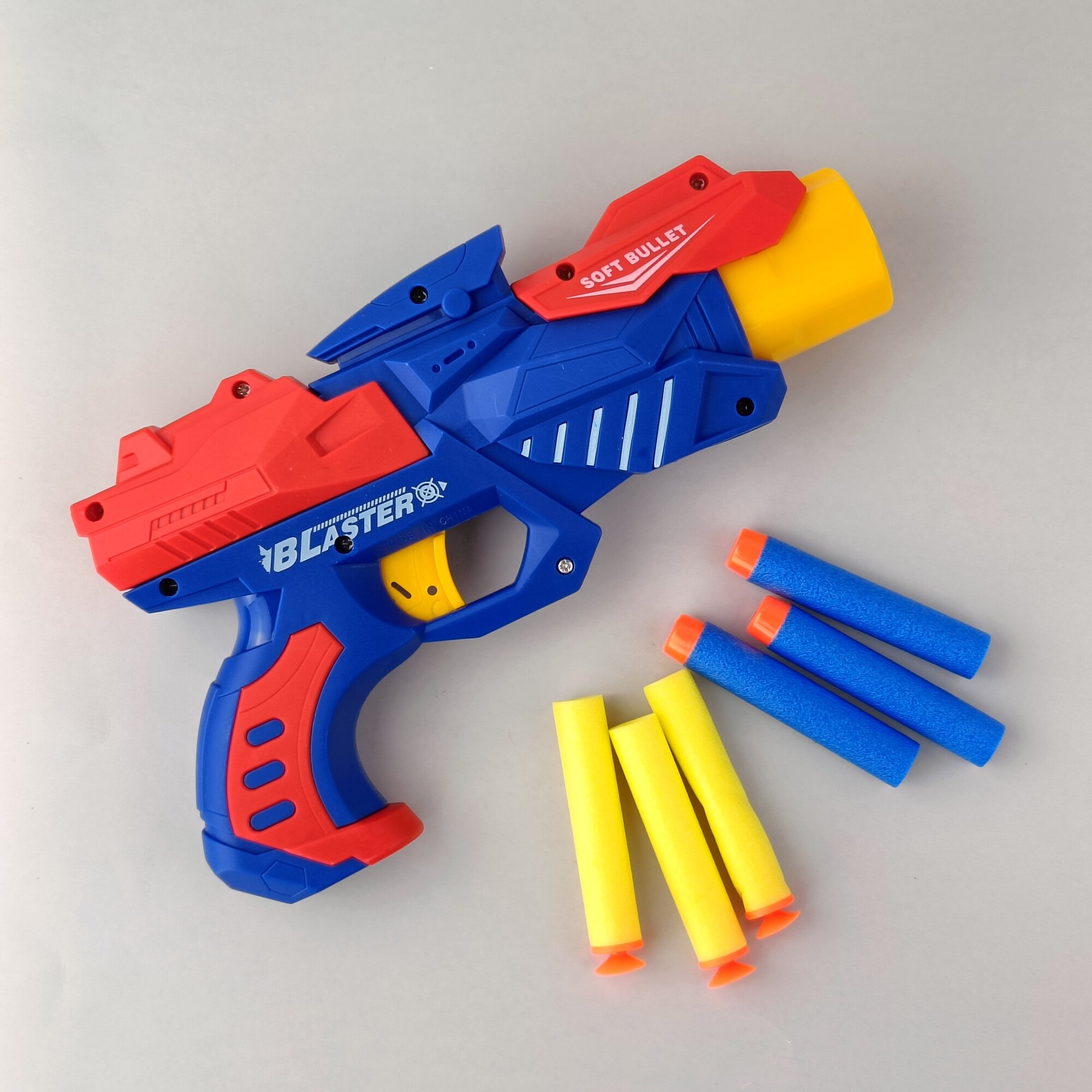 Игрушечное оружие Jile Toys Бластер с мягкими пульками, 18 см