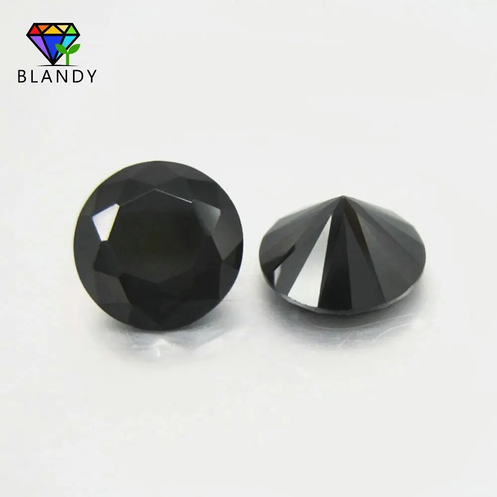 Кубический цирконий 500 шт./лот Черный, 2.5mm, Black