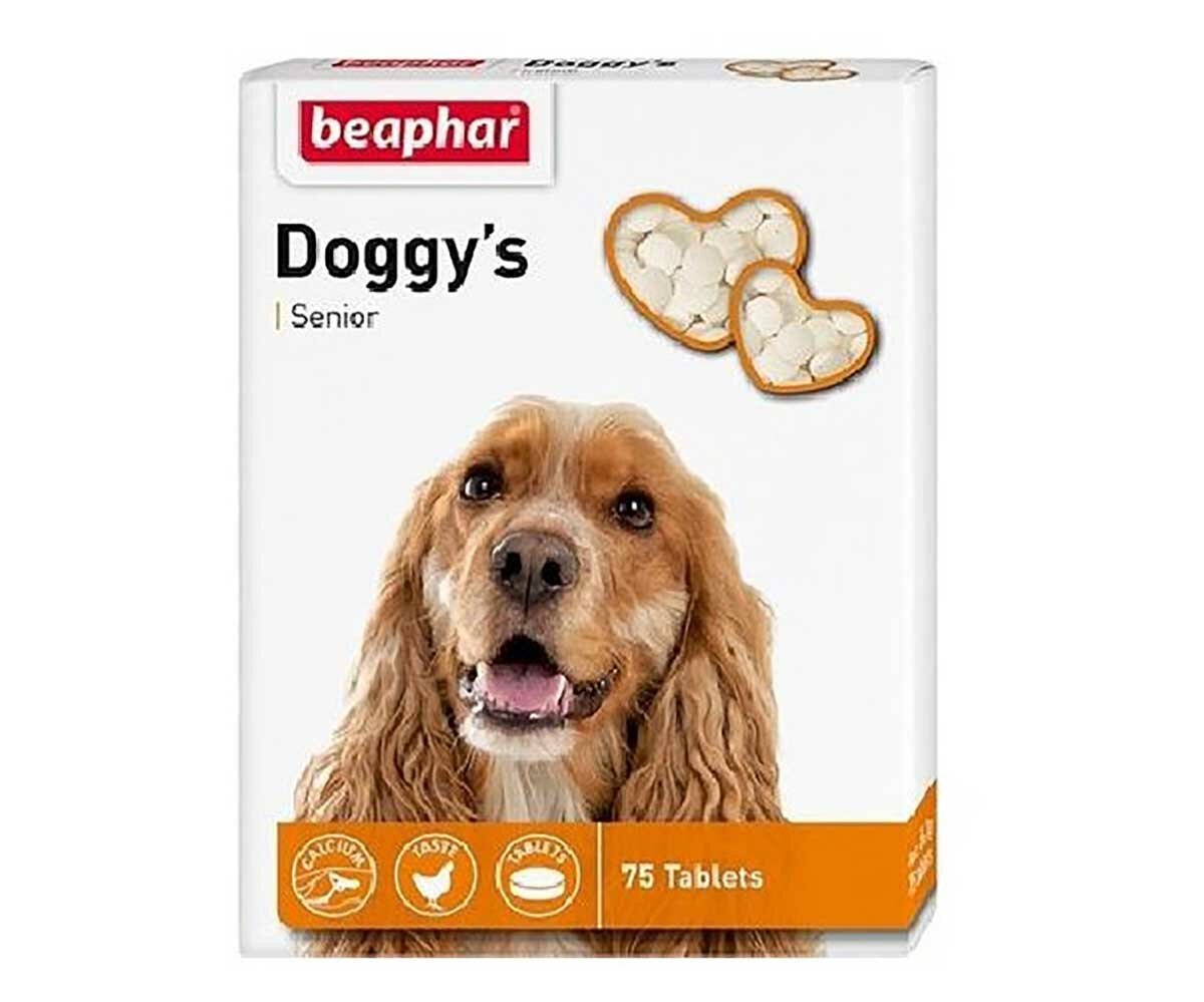Витамины для пожилых собак Beaphar doggys senior сеньор 75шт 11519