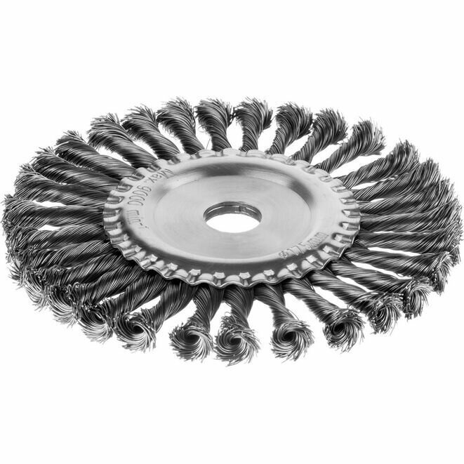 Щетка-крацовка дисковая для УШМ, MIRAX 175 мм